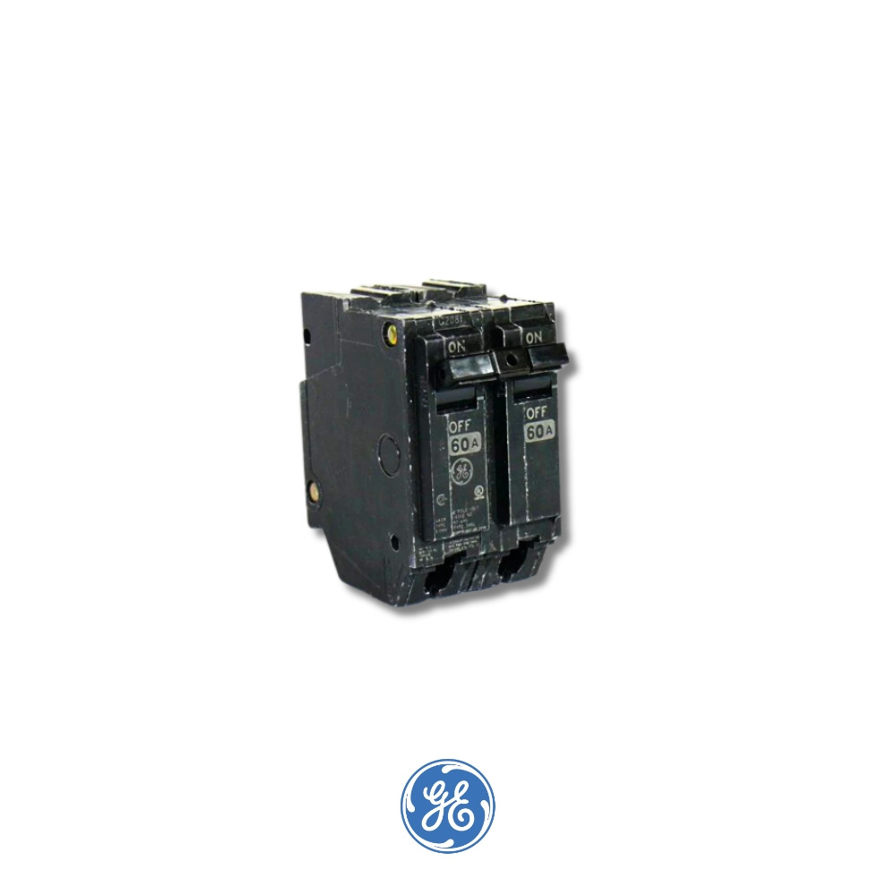 Breaker 60a 2 polos thql2160 120/240v 10ka general electric / abb ...