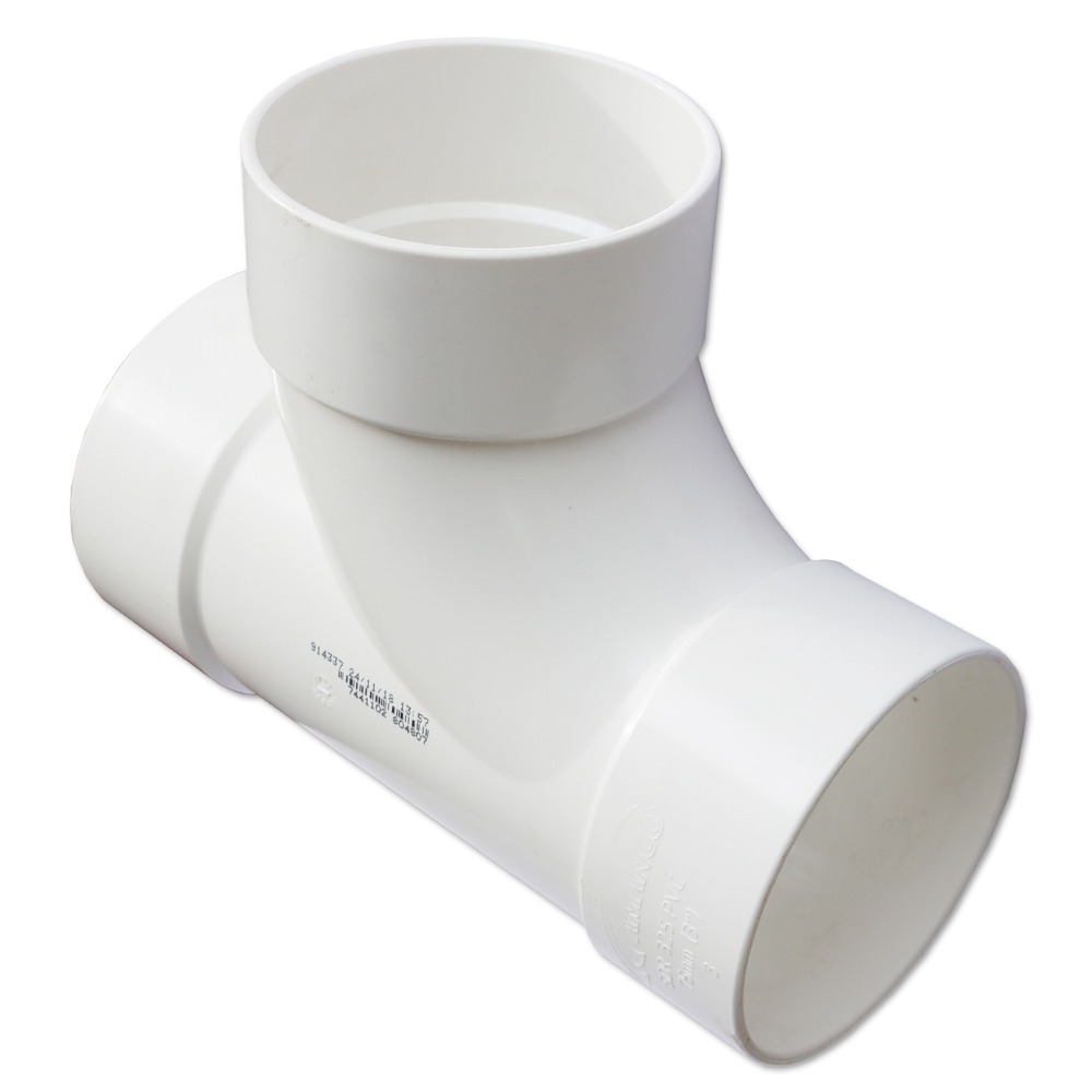Tee pvc dwv 75 mm-3" sanitario liviano c/c | HOPSA Tienda Online