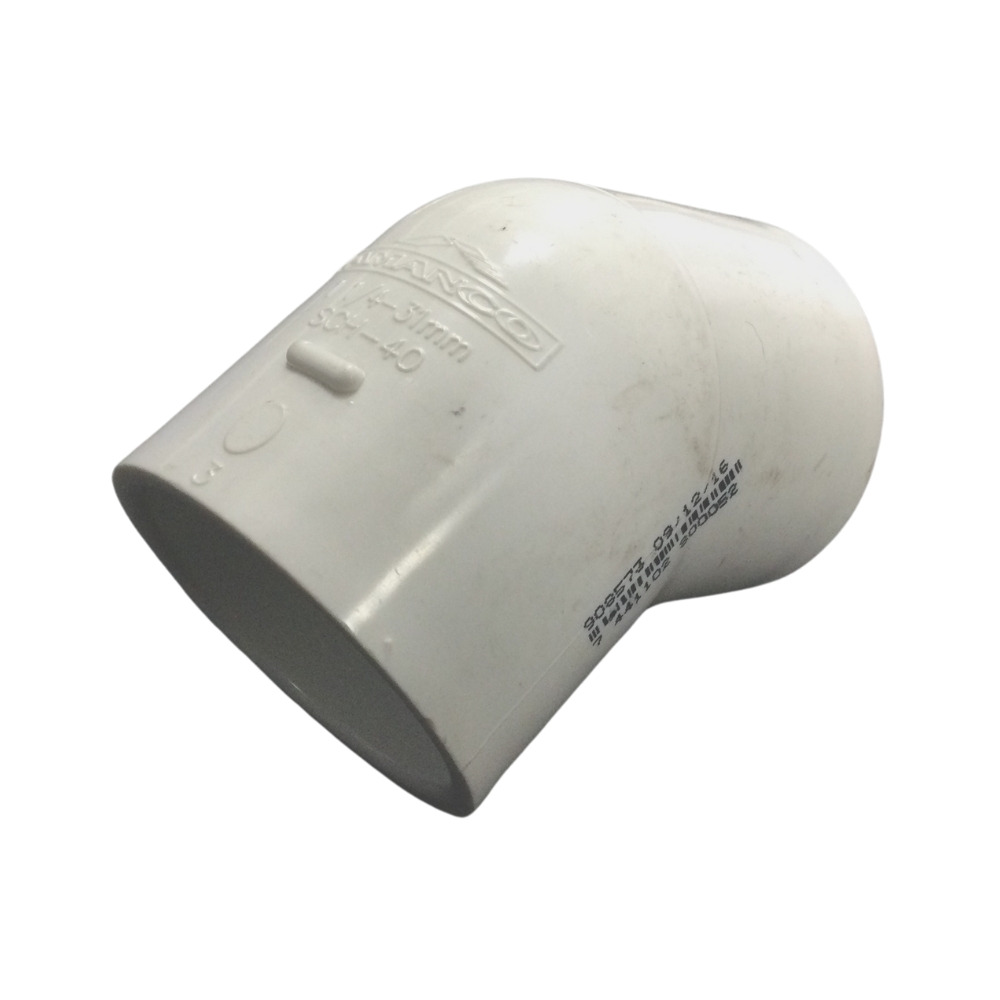 Codo 45° pvc 31mm-1-1/4 pulgadas presion sch-40 c/c | HOPSA Tienda Online
