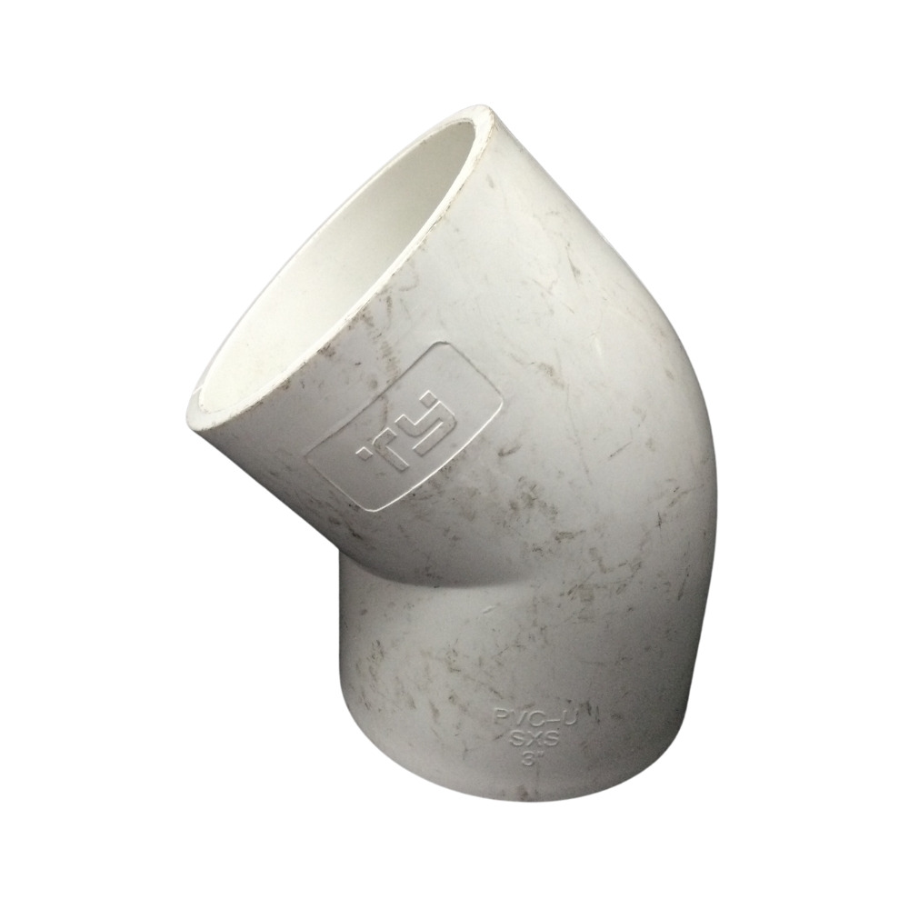 Codo 45° pvc 75mm-3 pulgadas presion sch-40 c/c | HOPSA Tienda Online
