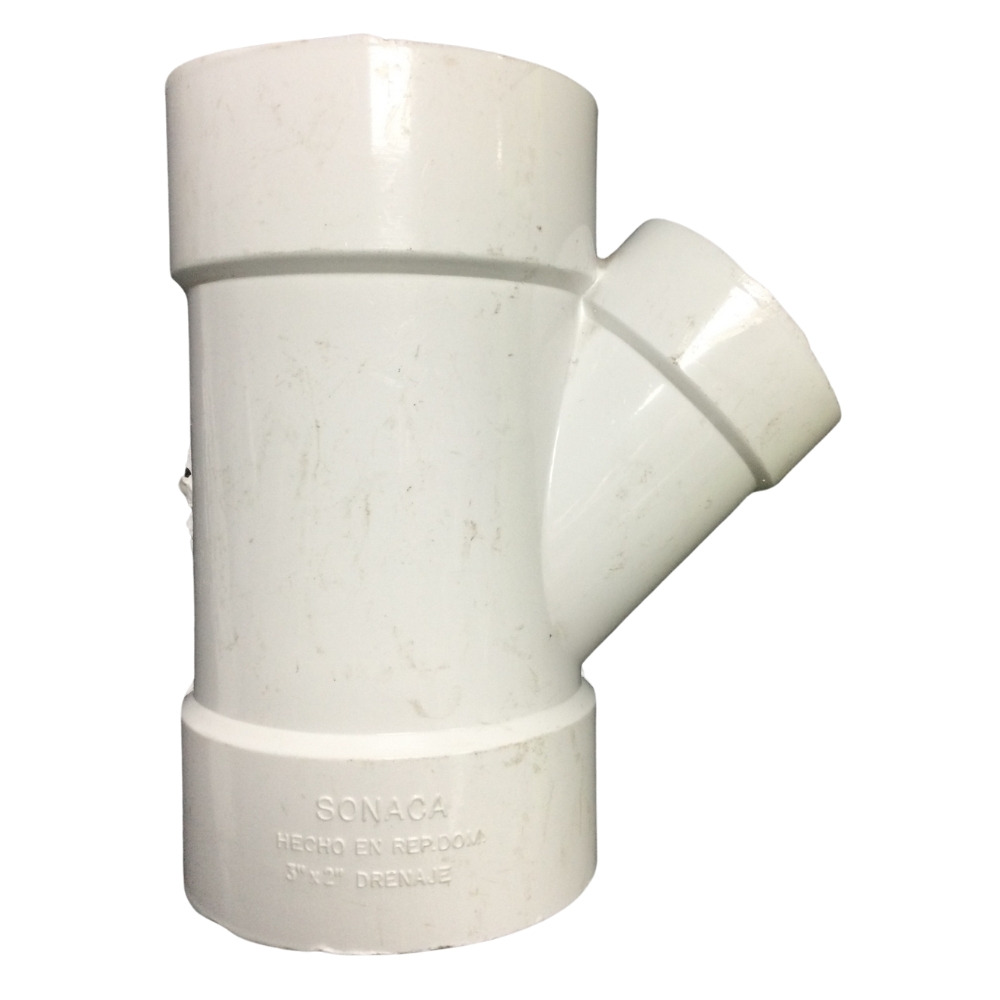 Yee reduccion pvc dwv 3 pulgadasx2 pulgadas sanitario liviano c/c | HOPSA Tienda Online