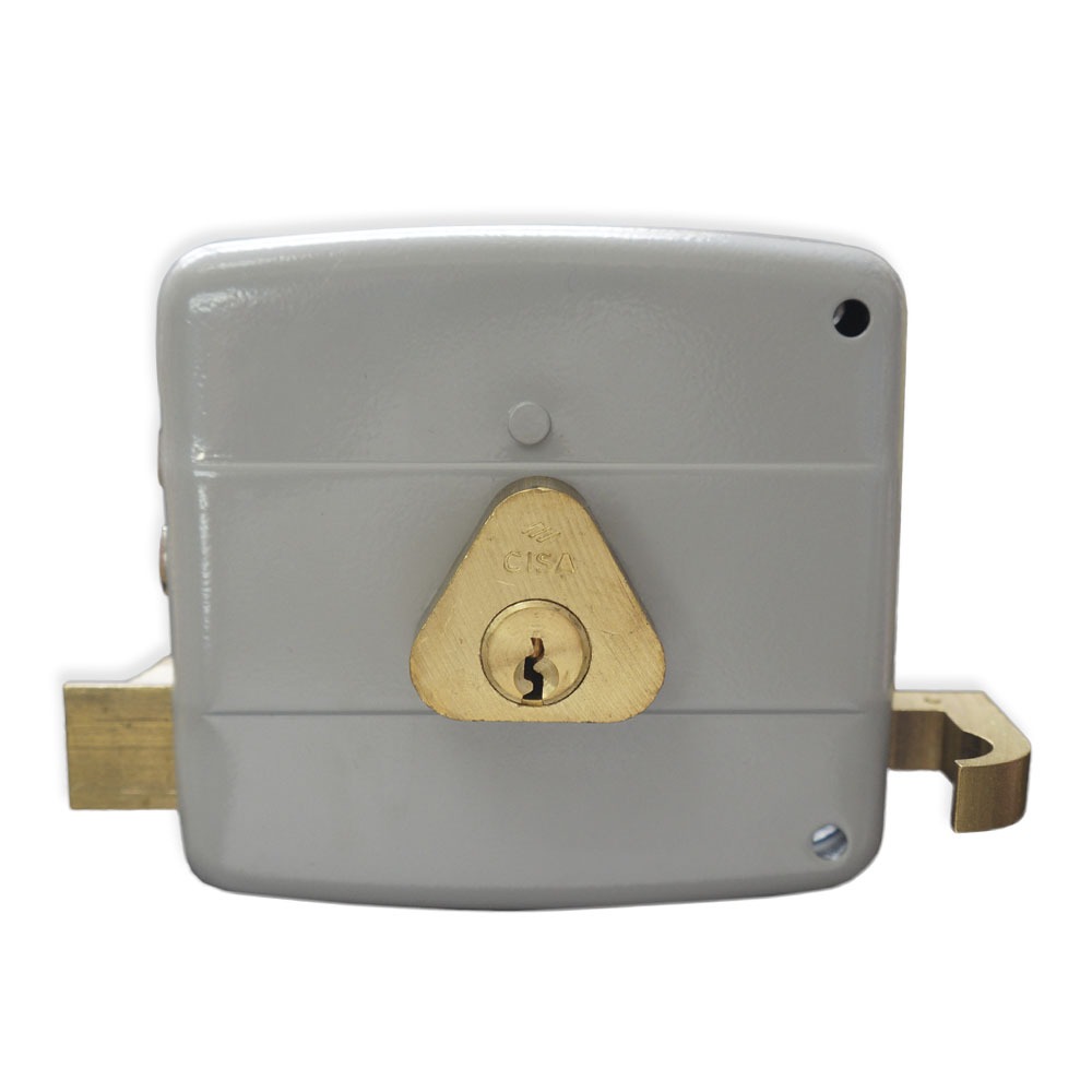 Cerradura de sobreponer gris 3" x 3" triple seguro derecha 12640305 ...