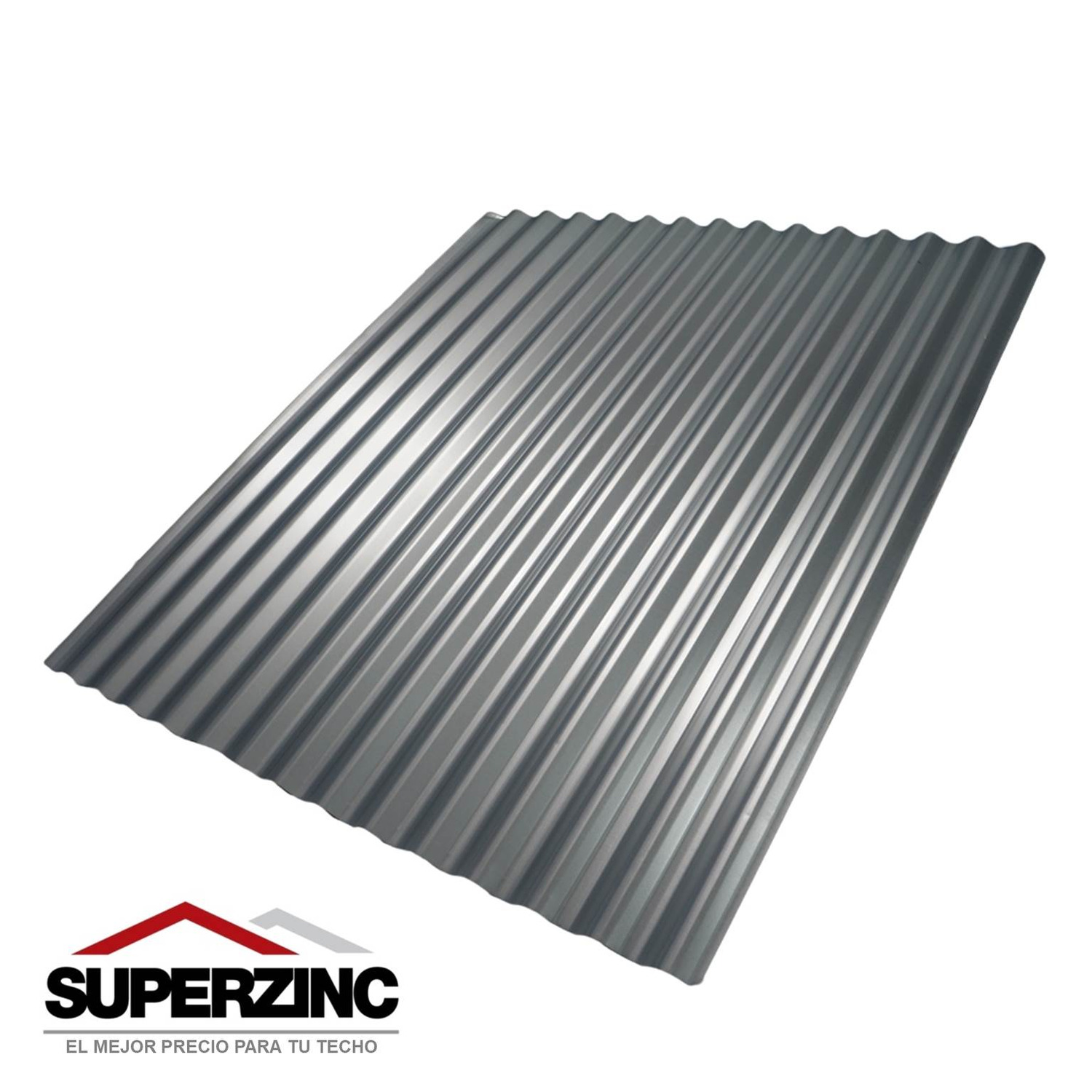 Lamina de zinc canal corriente 14 pies (4.2683m) galvanizada superzinc ...