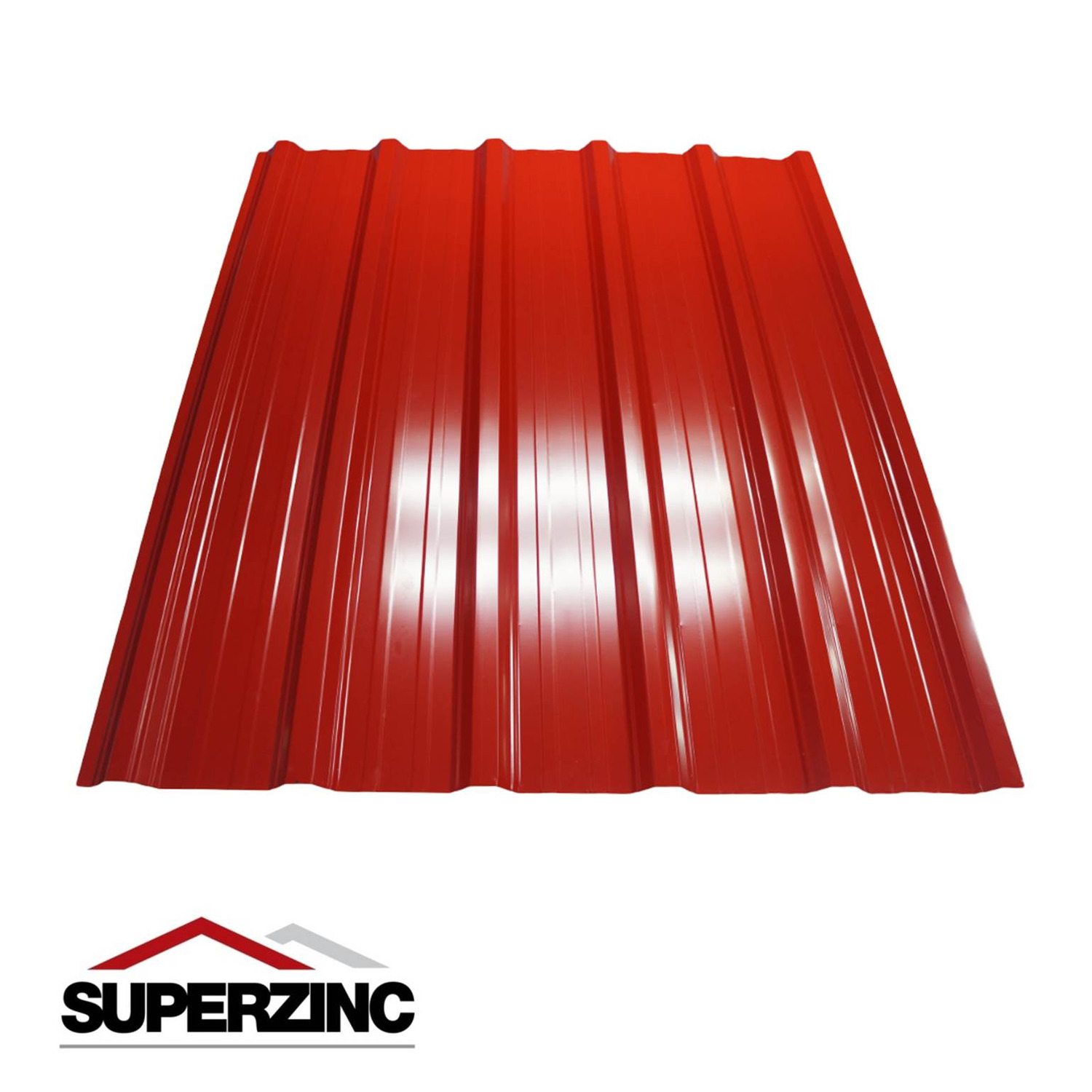 Lamina de zinc canal ancho f3 12 pies (3.6585m) roja superzinc | HOPSA ...