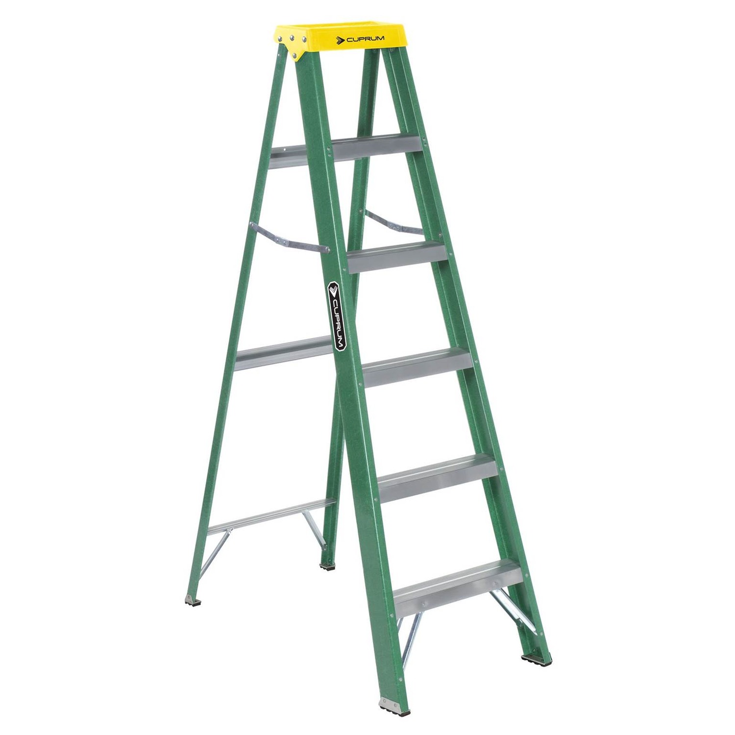 Escalera de tijera 8 pies 225 libras fibra de vidrio 792-08n cuprum | HOPSA Tienda Online