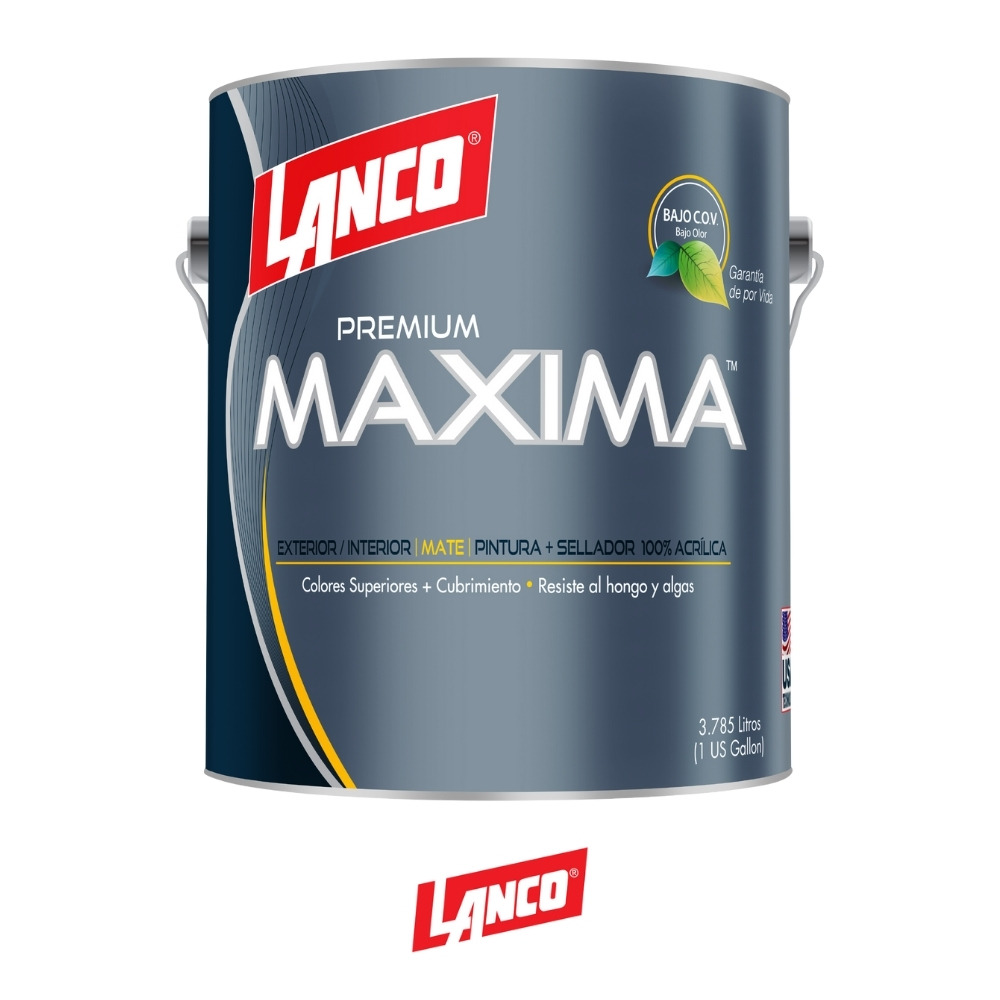 Pintura maxima premium blanco galon ma680-4 lanco | HOPSA Tienda Online