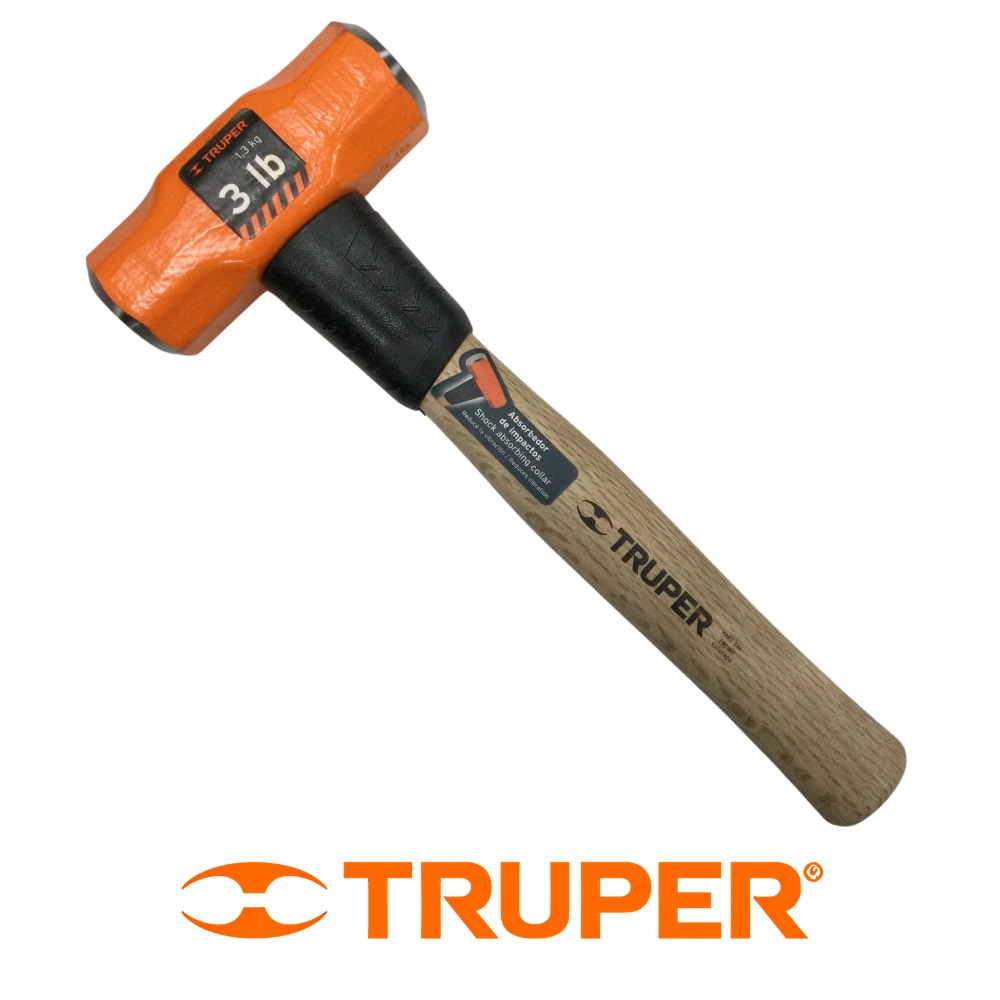 Mazo de 3 libras con mango protector termoplastic truper | HOPSA Tienda ...
