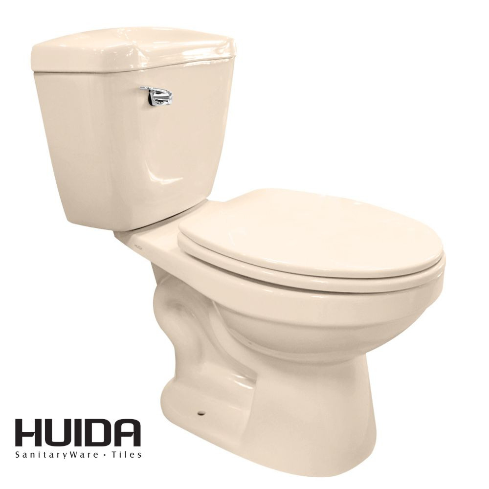 Inodoro dos piezas elongado color crema huida | HOPSA Tienda Online