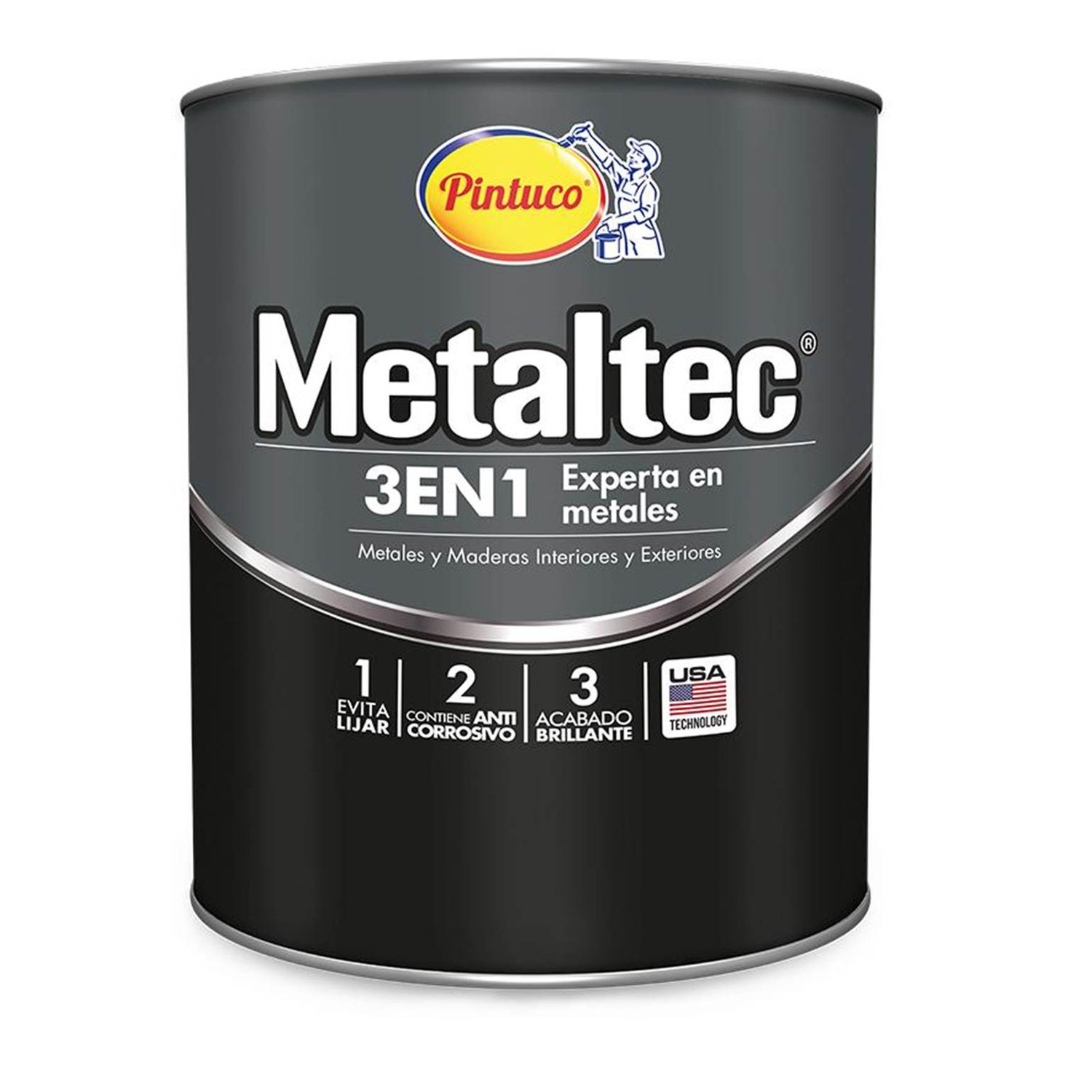 Pintura metaltec 3 en 1 verde bronce gl pintuco | HOPSA Tienda Online