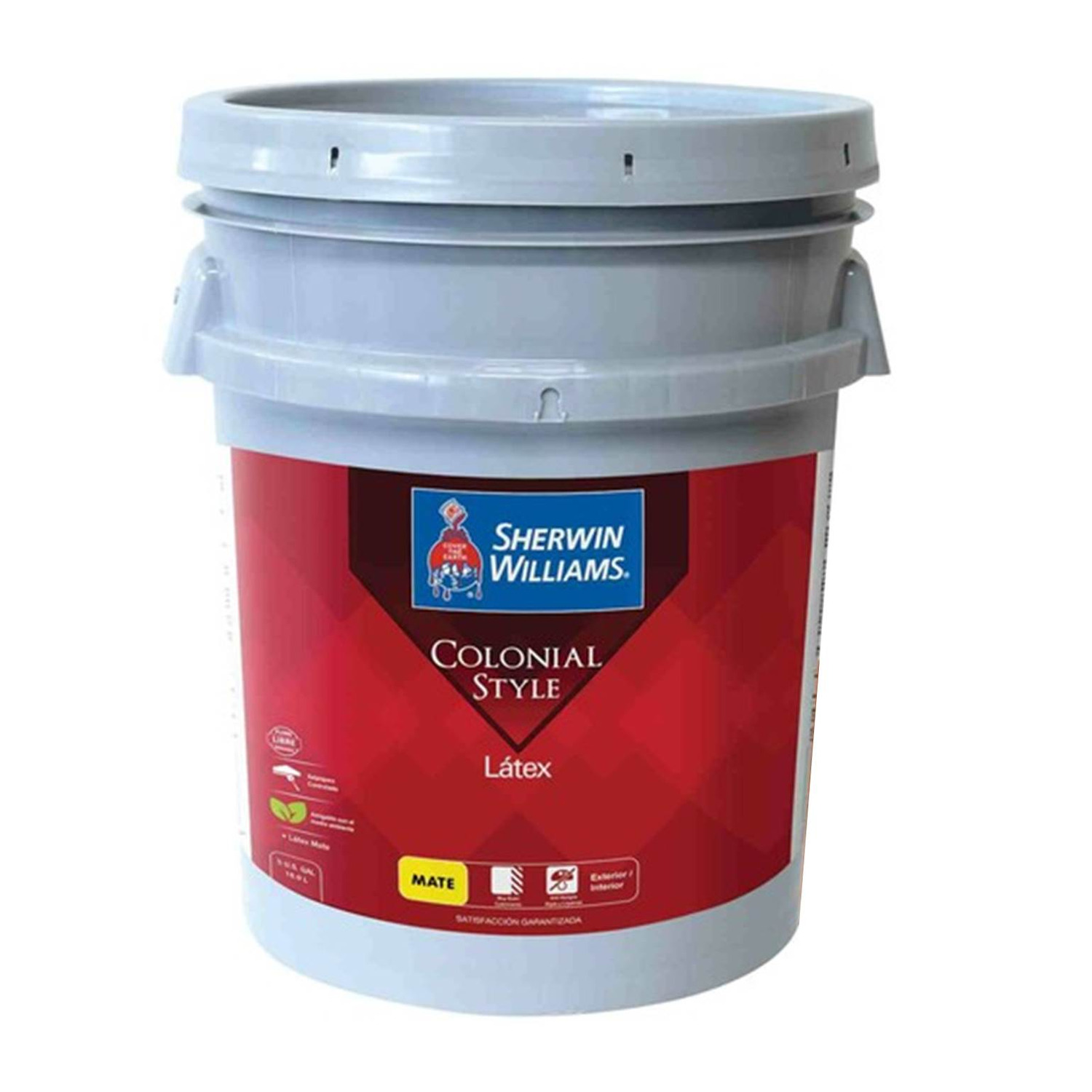 Pintura lÁtex mate blanco colonial 5 gl b79wsa1-5 sherwin williams ...