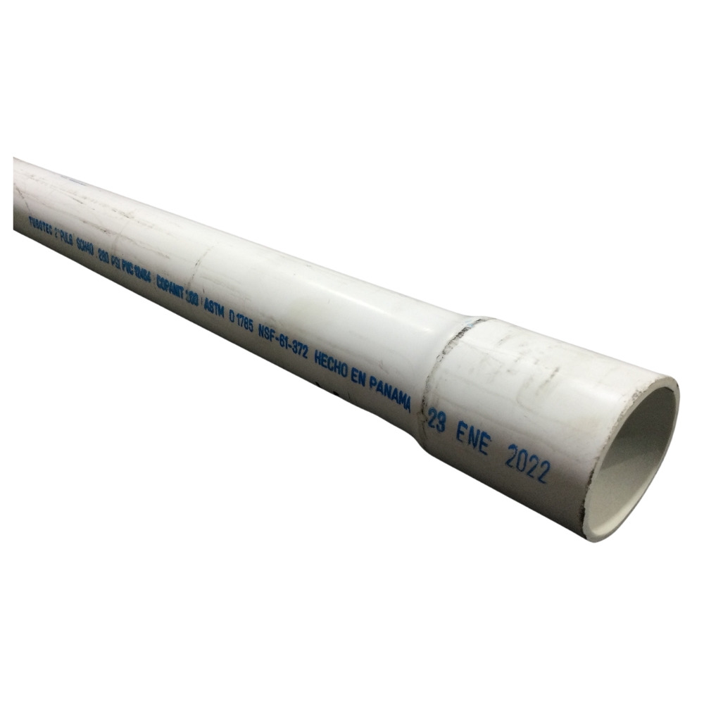 Tubo pvc sanitario 50mm-2 pulgadasx20' sch 40 c/c | HOPSA Tienda Online