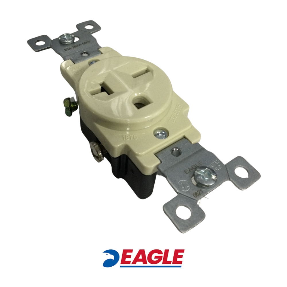 Tomacorriente sencillo 20a/250v iv | HOPSA Tienda Online