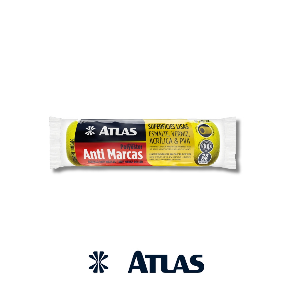 Mota para rodillo de esponja redondeada foam 9 pulgadas polyester atlas ...