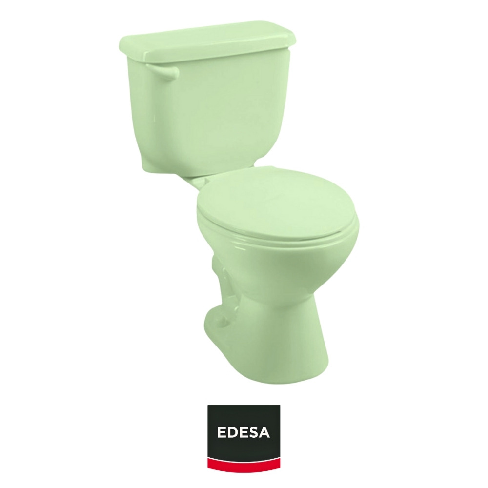 Inodoro dos piezas redondo color verde campeon het edesa | HOPSA Tienda ...