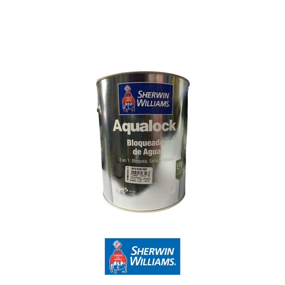 Pintura aqualock bloqueador de agua mate deep gl a5wsa53-1 sherwin ...