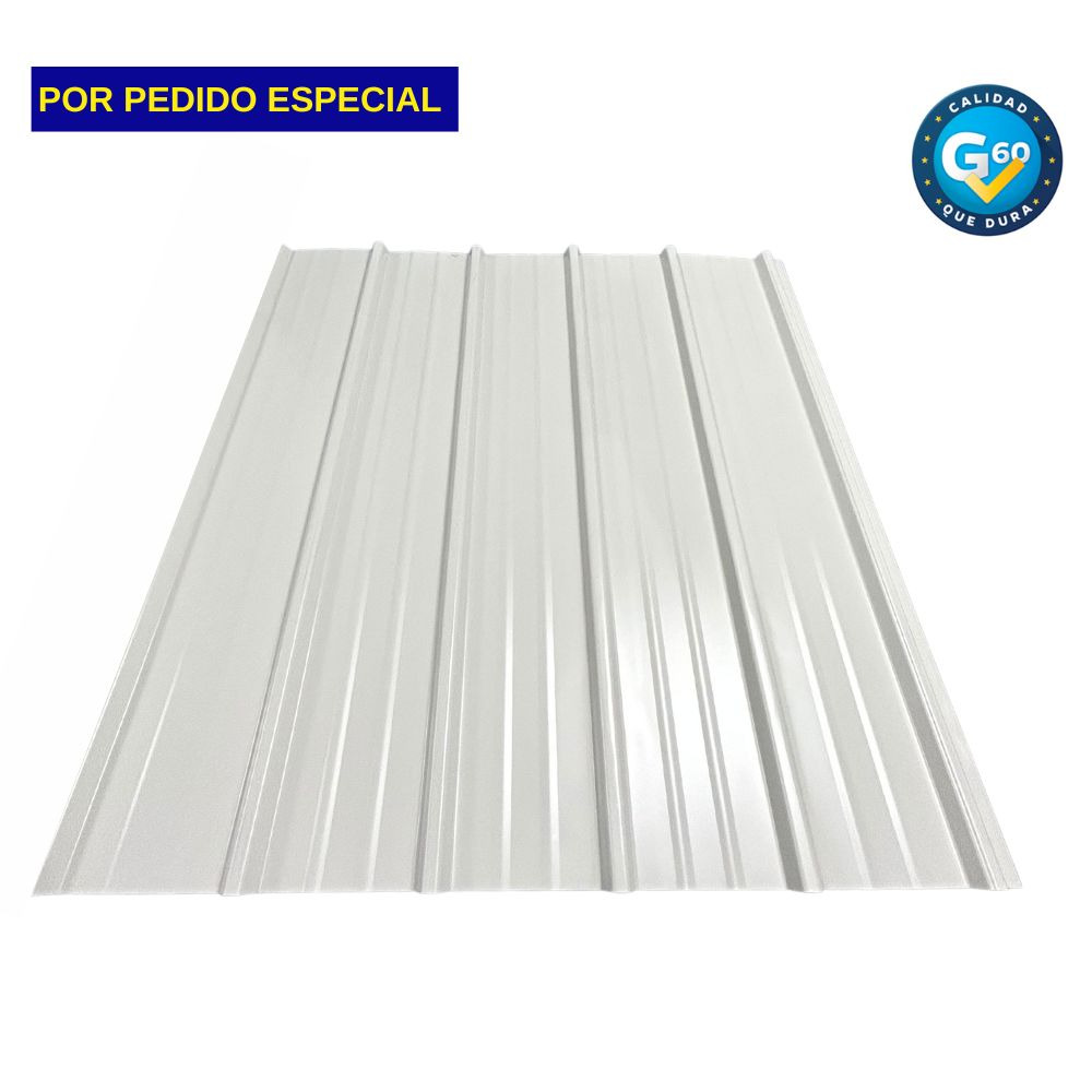 Lamina de zinc canal ancho f2 blanco calibre 24 (mts) | HOPSA Tienda Online