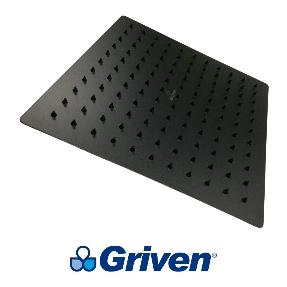 Cabeza de ducha cuadrada 10 pulgadas negra griven gv-shb10-s | HOPSA ...