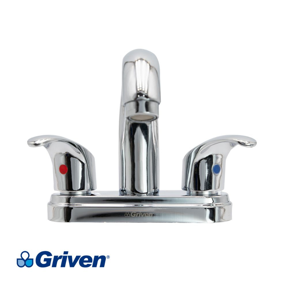 Grifo central para lavamanos cuello curvo cromado griven gv-cf-1 ...