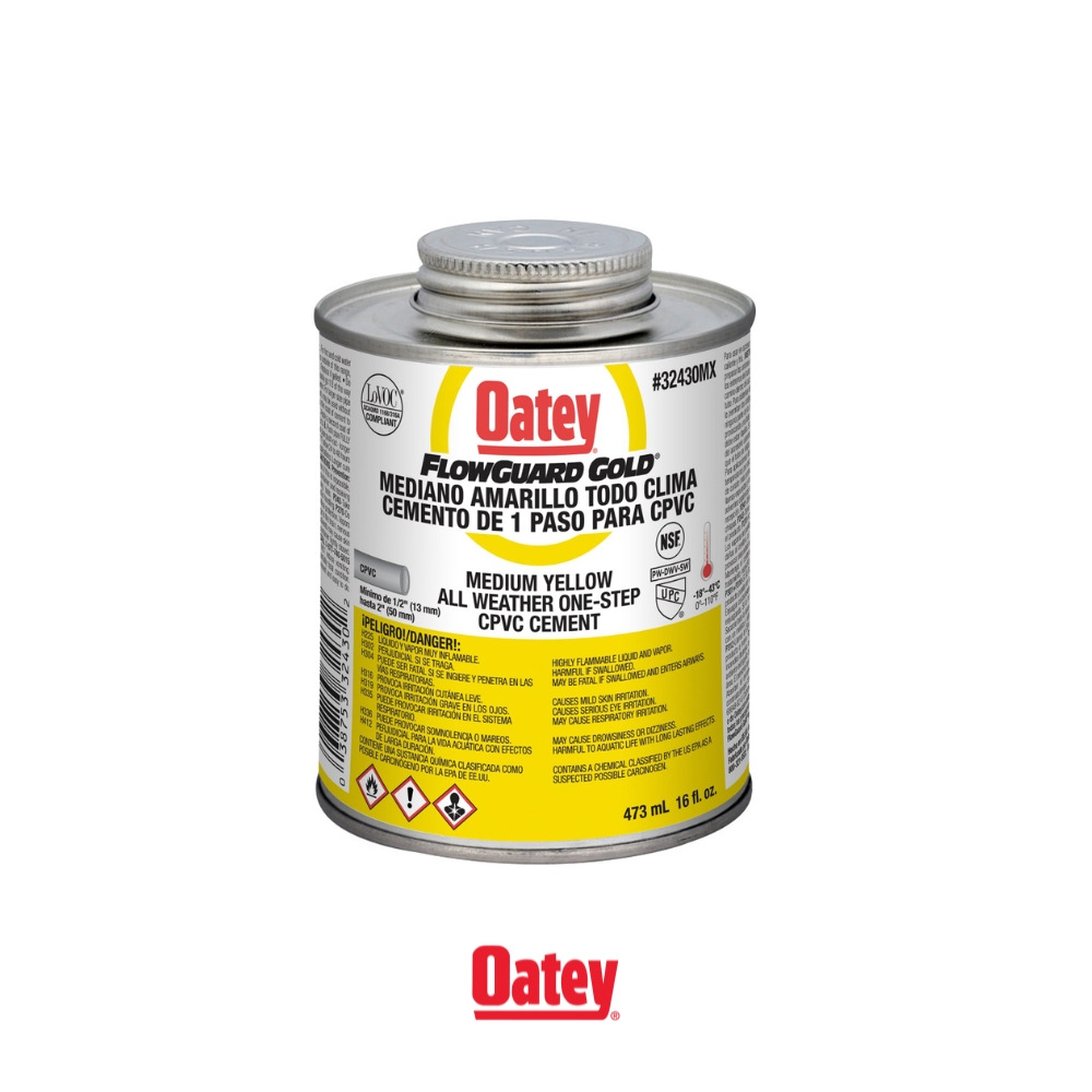 Pegamento cpvc agua caliente flowguard gold 1 pinta oatey | HOPSA ...