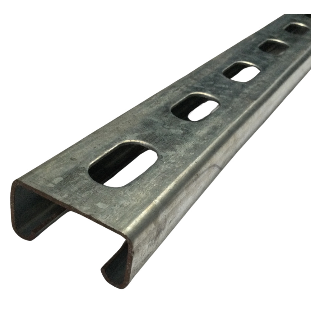 Riel unistrut 1-5/8 pulgadas x 13/16 pulgadas x 3m | HOPSA Tienda Online