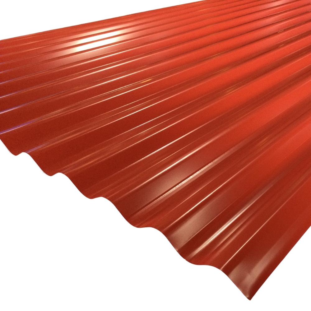 Lamina de zinc canal corriente 42 pulgadas x 15 pies roja calibre 26 ...