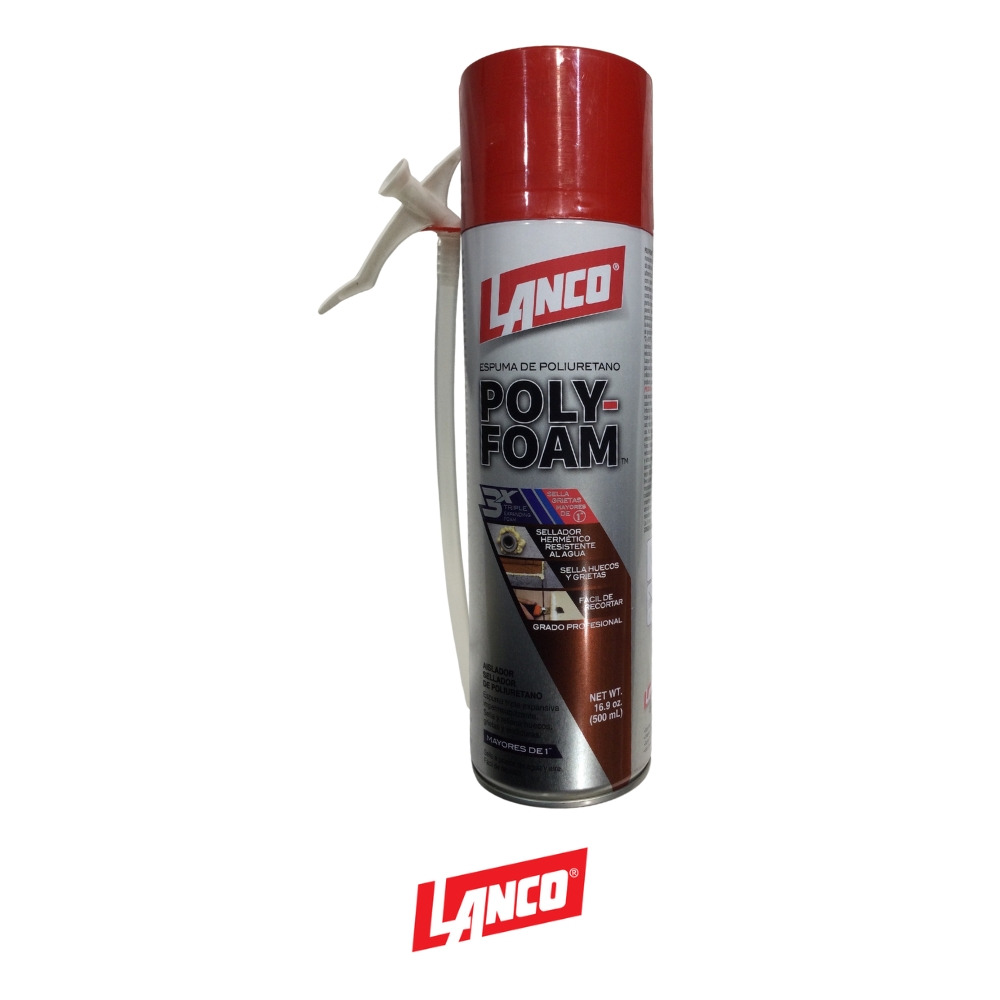 Poly foam espuma de poliuretano 500 ml pu5139 lanco | HOPSA Tienda Online