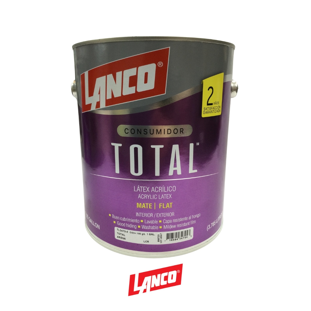 Pintura acrilica total latex arena gl tl3479-4 lanco | HOPSA Tienda Online