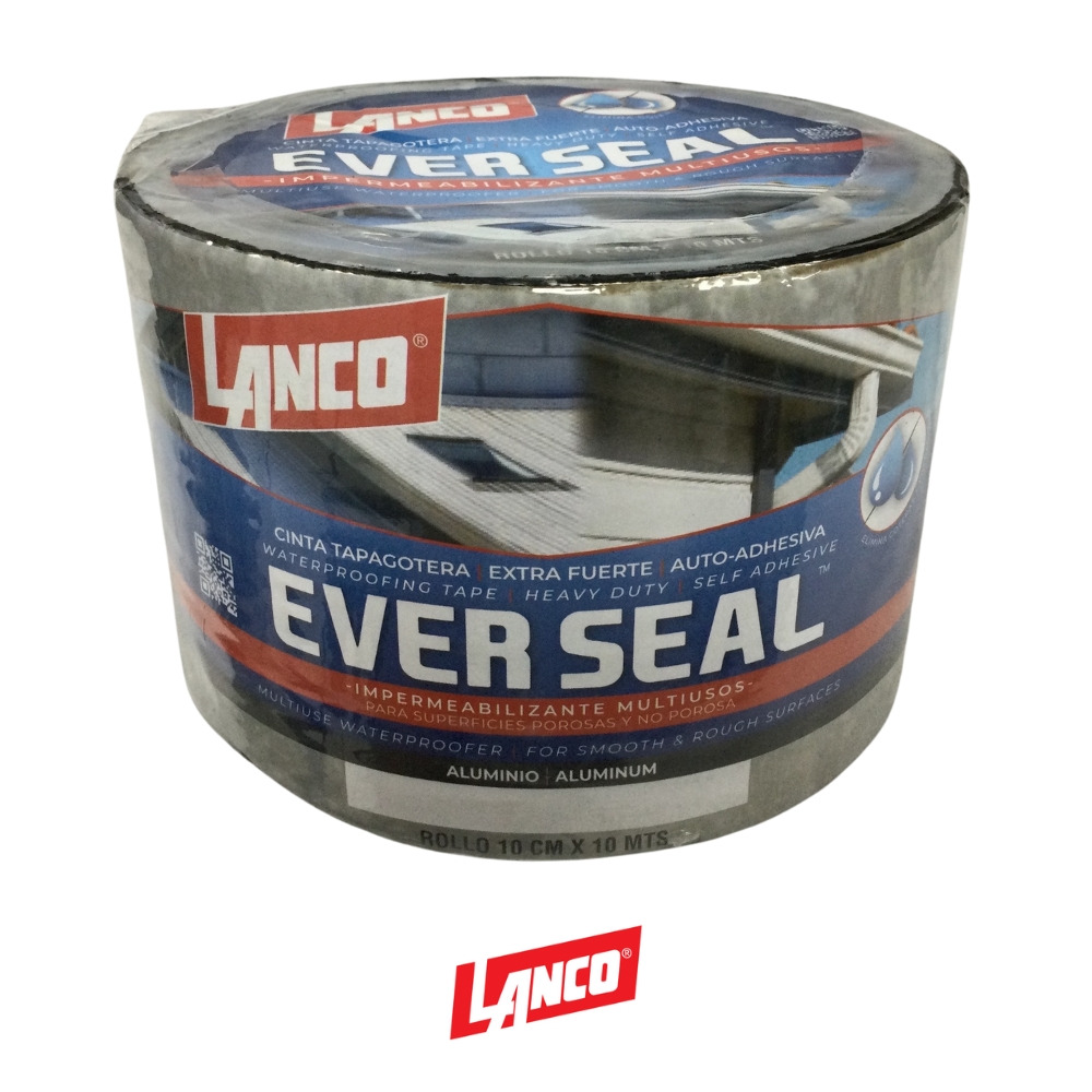 Cinta autoadhesiva impermeabilizante aluminio 10cm x 10m es4498-18 lanco | HOPSA Tienda Online