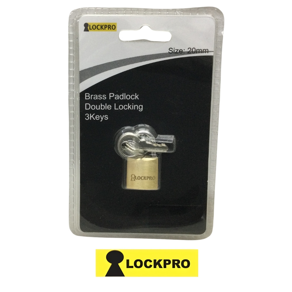 Candado de 20mm bronce lockpro | HOPSA Tienda Online