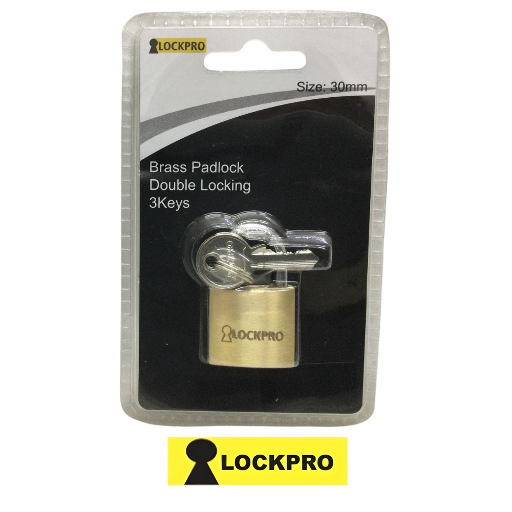 Candado de 30mm bronce lockpro | HOPSA Tienda Online
