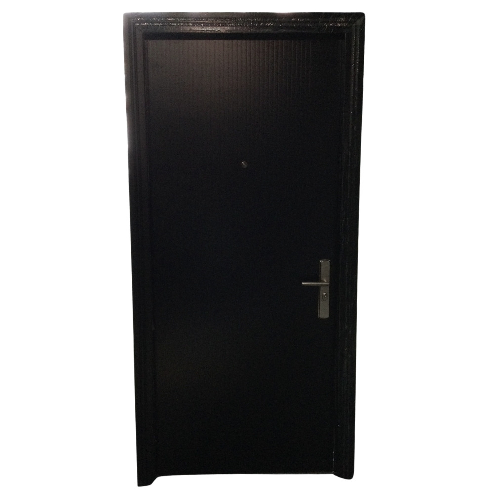 Puerta multipuntos galvanizada seattle 3 x 7 pies acabado negro ...
