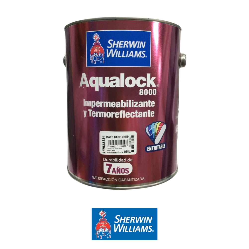 Pintura impermeabilizante aqualock 8000 mate base deep gl a5wsa853-1 ...