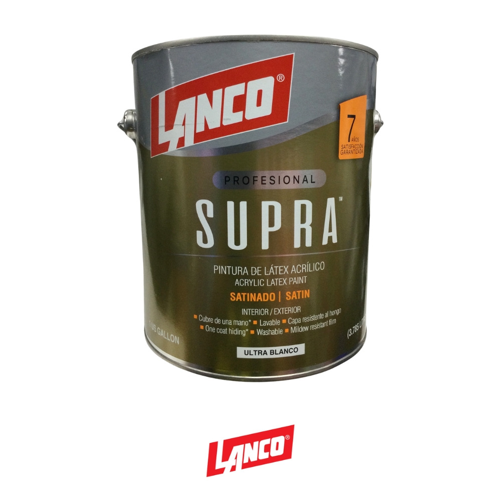 Pintura base pared supra satin blanco gl va3680-4 lanco | HOPSA Tienda ...