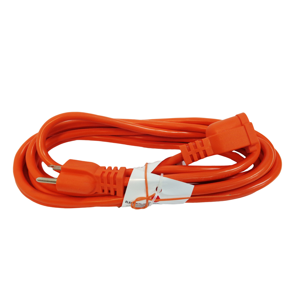 Extension electrica heavy duty 15' naranja | HOPSA Tienda Online