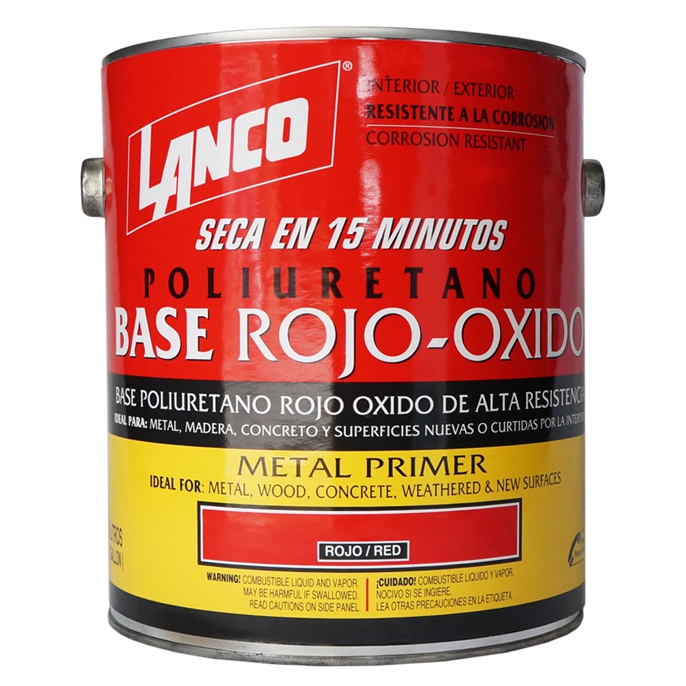 Pintura metal primer rojo 15 min galon mm105-4 lanco | HOPSA Tienda Online