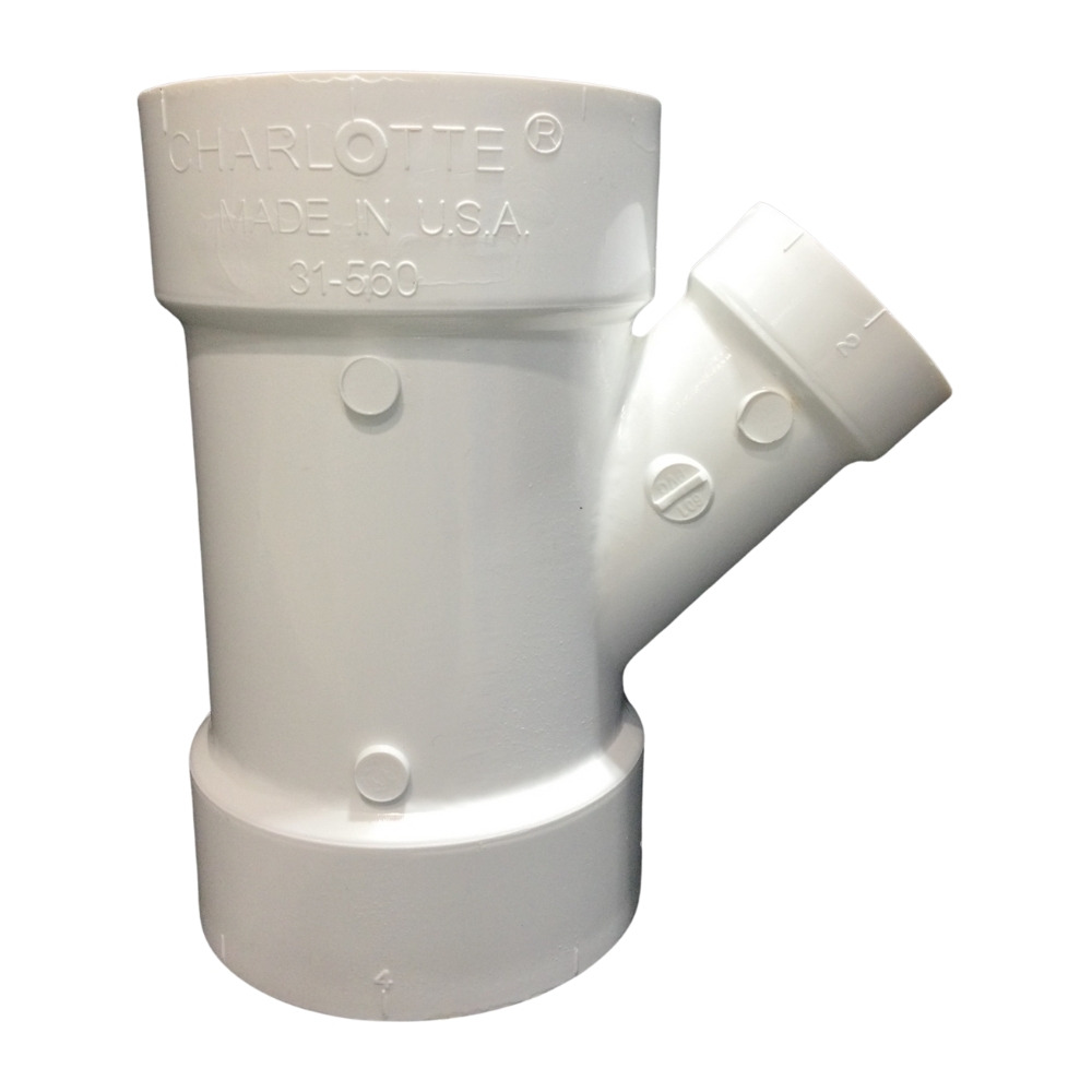 Yee reduccion pvc dwv 100x50mm- 4 pulgadas x 2 pulgadas sch-40 | HOPSA Tienda Online