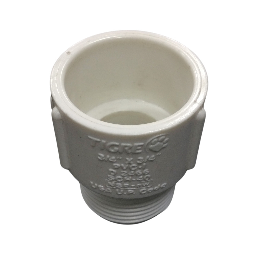 Adaptador macho pvc 18mm-3/4 pulgadas sch-40 | HOPSA Tienda Online