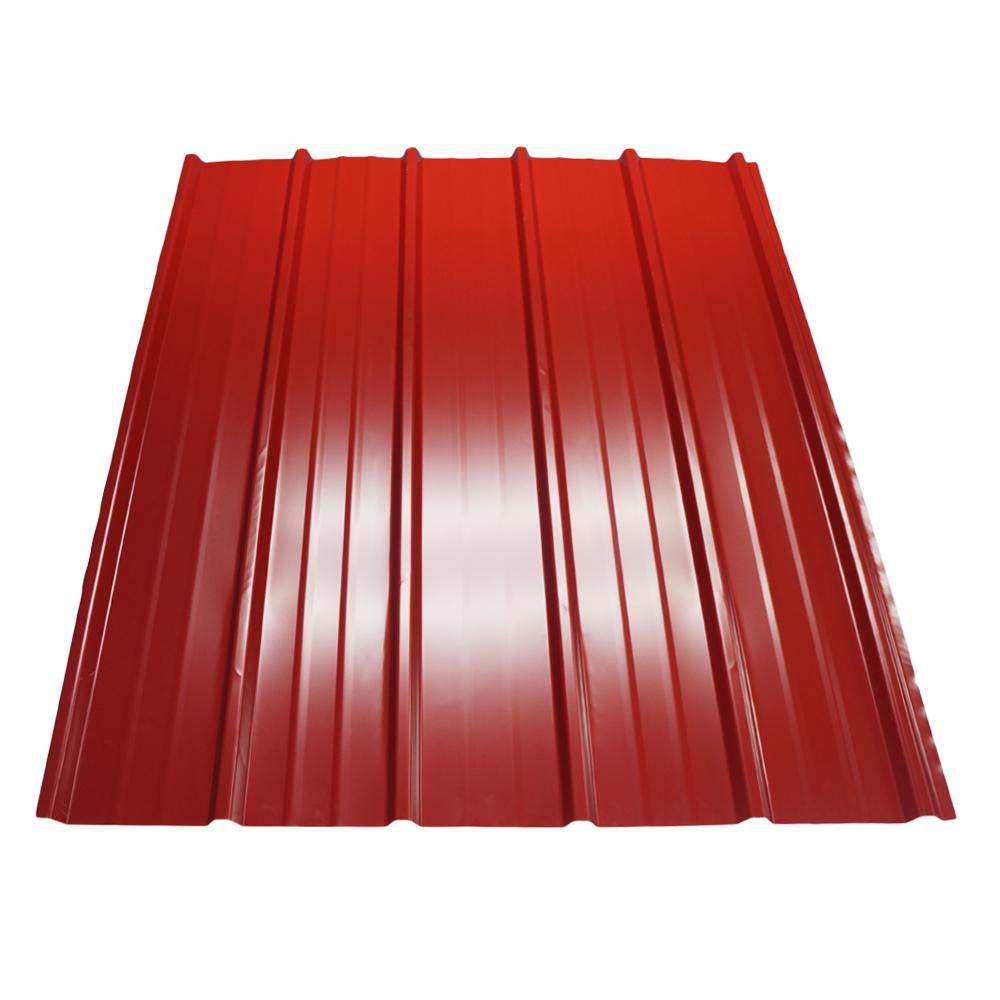 Lamina de zinc canal ancho f2 42 pulgadas x 14 pies roja calibre 26 ...