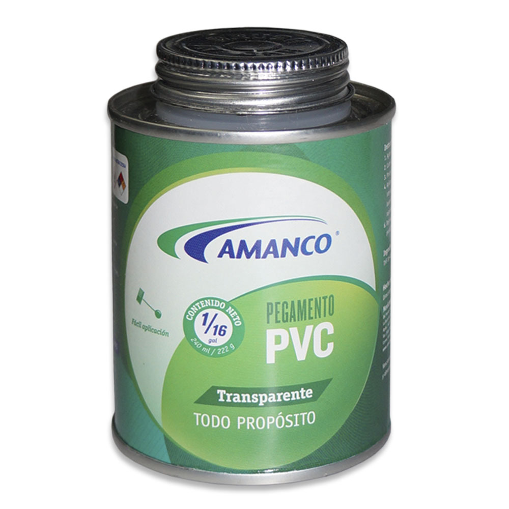 Pegamento transparente p/pvc 1/2 pt | HOPSA Tienda Online