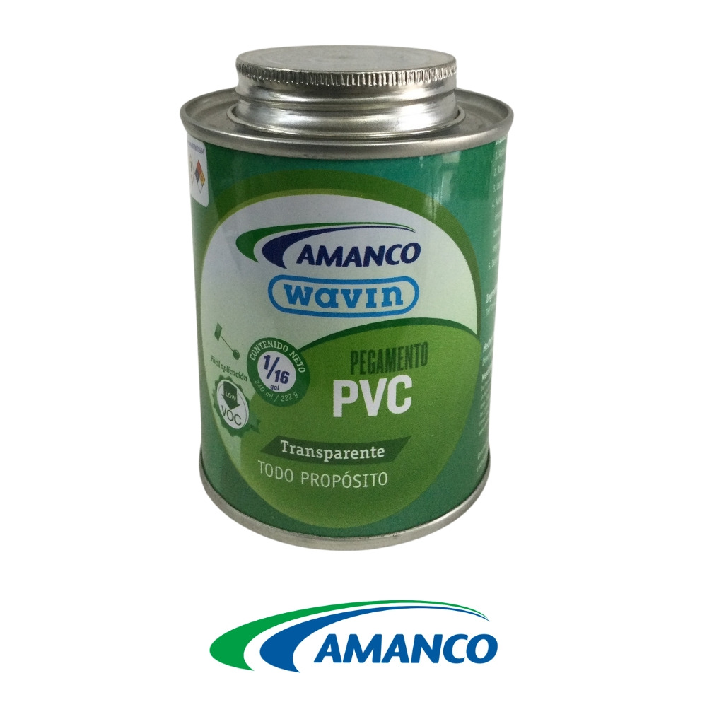 Pegamento transparente p/pvc 1/2 pt | HOPSA Tienda Online