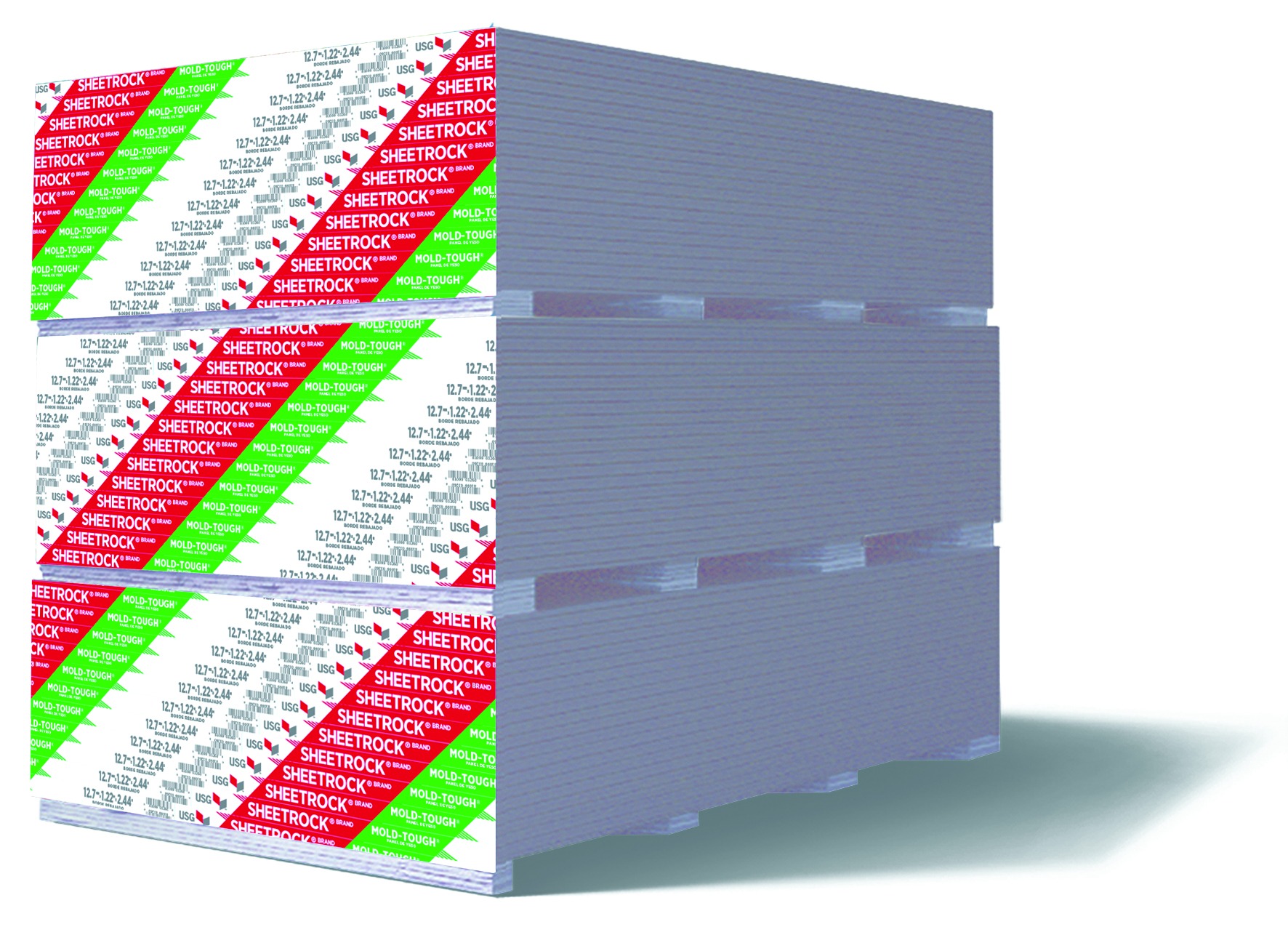 Lamina de gypsum sheetrock mold tough firecode tipo x 4'x8'x5/8 ...
