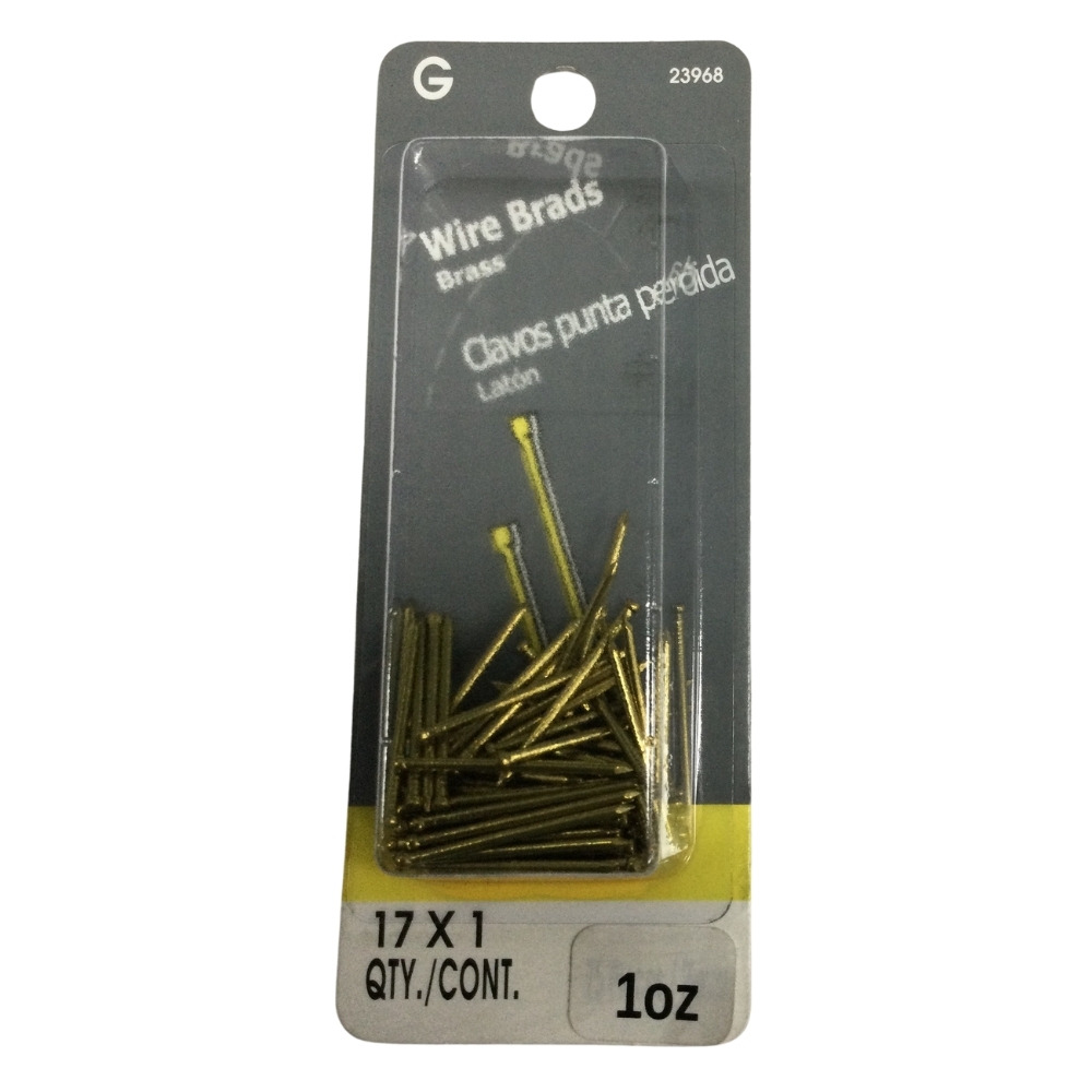 Clavo de alambre sin cabeza laton 17ga x 1 pulgadas | HOPSA Tienda Online
